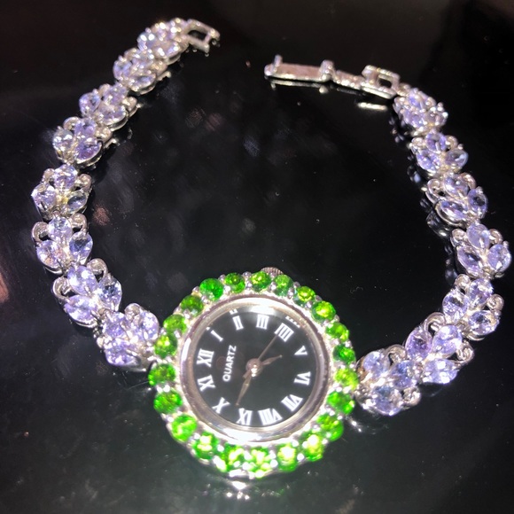Stamped 925 | Accessories | Beautiful Genuine Tanzanite Chrome Diopside ...